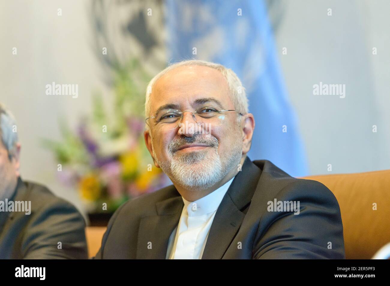 Iranian Foreign Minister Mohammad Javad Zarif is seen during a photo op ...