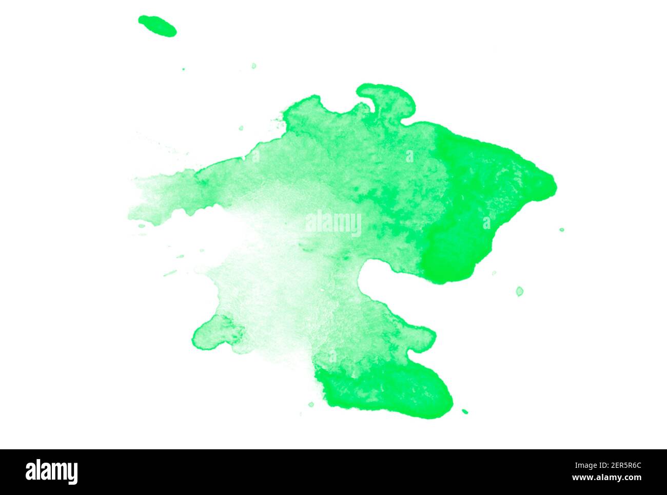 Beautiful green paint blot backdrop Stock Photo - Alamy