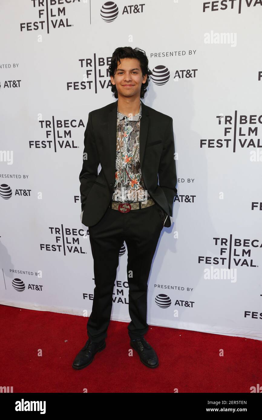 Actor Xolo Mariduena attends the world premiere of "Cobra Kai" during ...