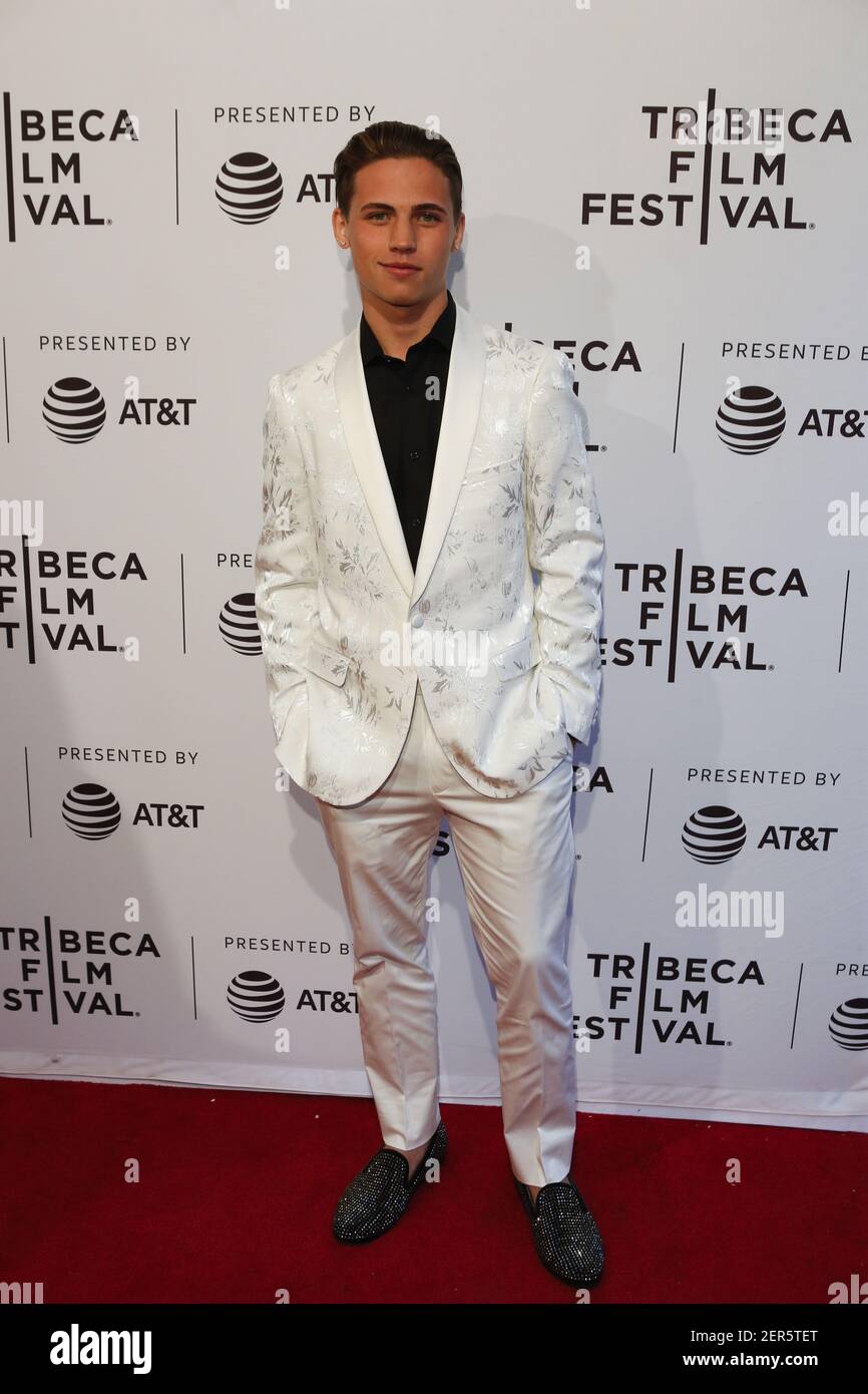 Actor Tanner Buchanan attends the world premiere of "Cobra Kai" during ...