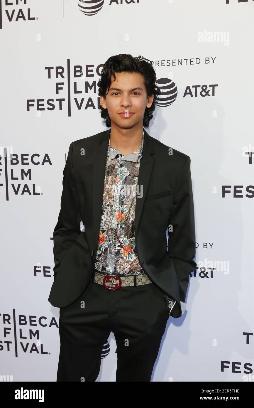 Actor Xolo Mariduena attends the world premiere of "Cobra Kai" during ...