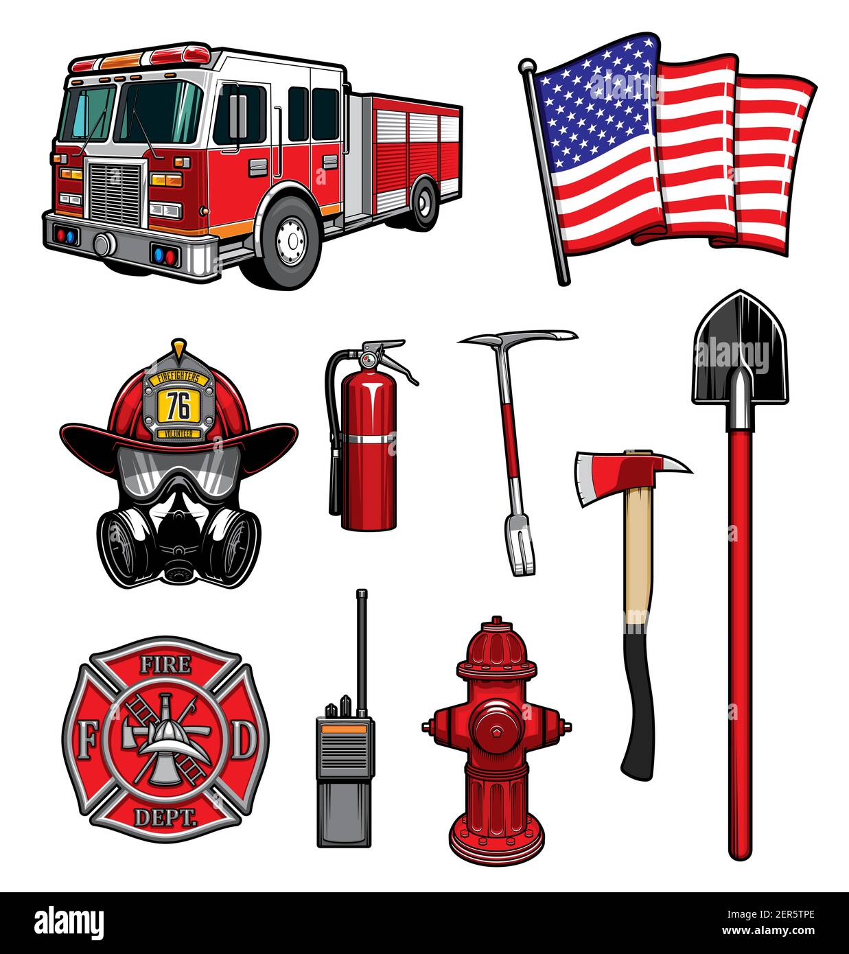 Fireman Tools Clipart