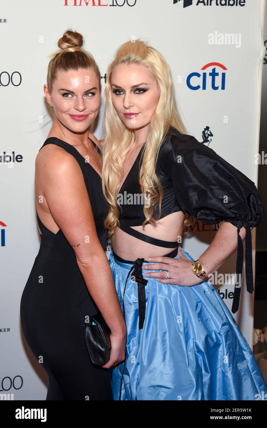 Karin Kildow and Lindsey Vonn attend TIME 100 Gala 2018 Red Carpet ...