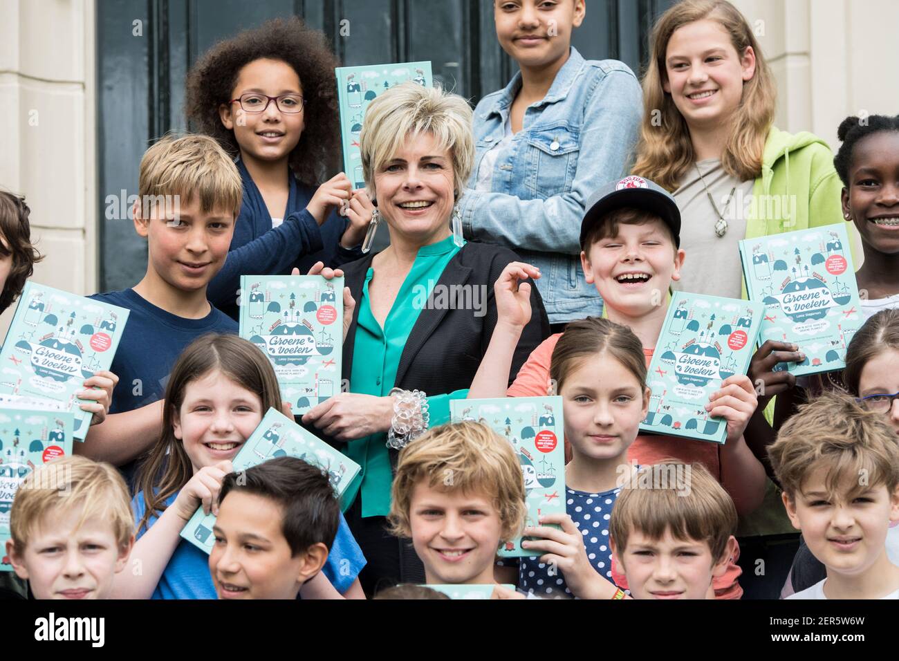 Princess Laurentien receives the first copy of the Book Green feet from ...