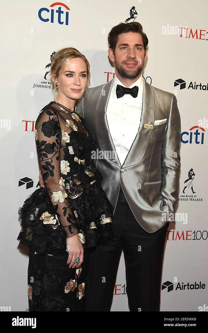 Emily Blunt and husband John Krasinski attends the TIME 100 2018 GALA ...