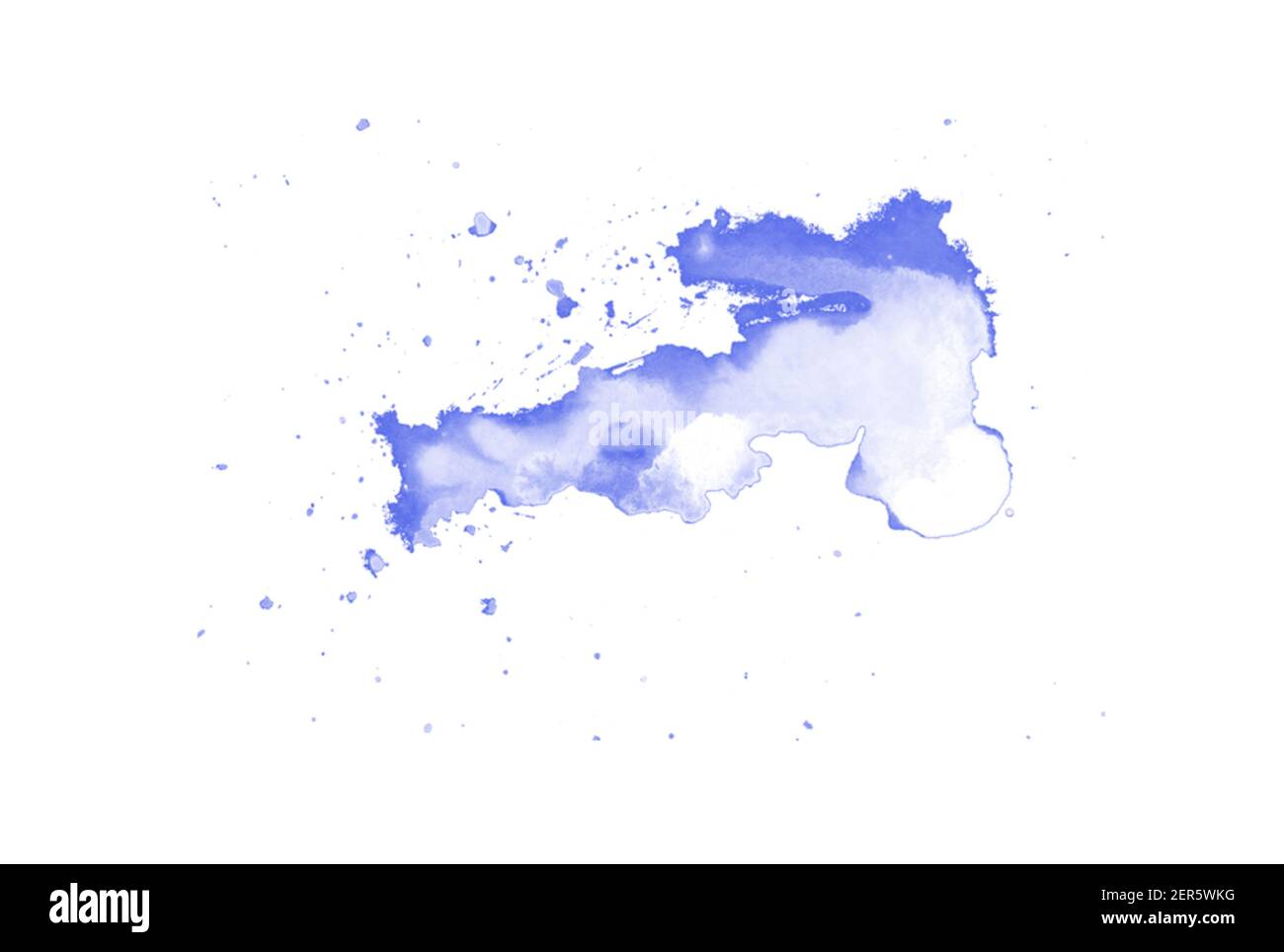 Watercolor splash blue hi-res stock photography and images - Alamy