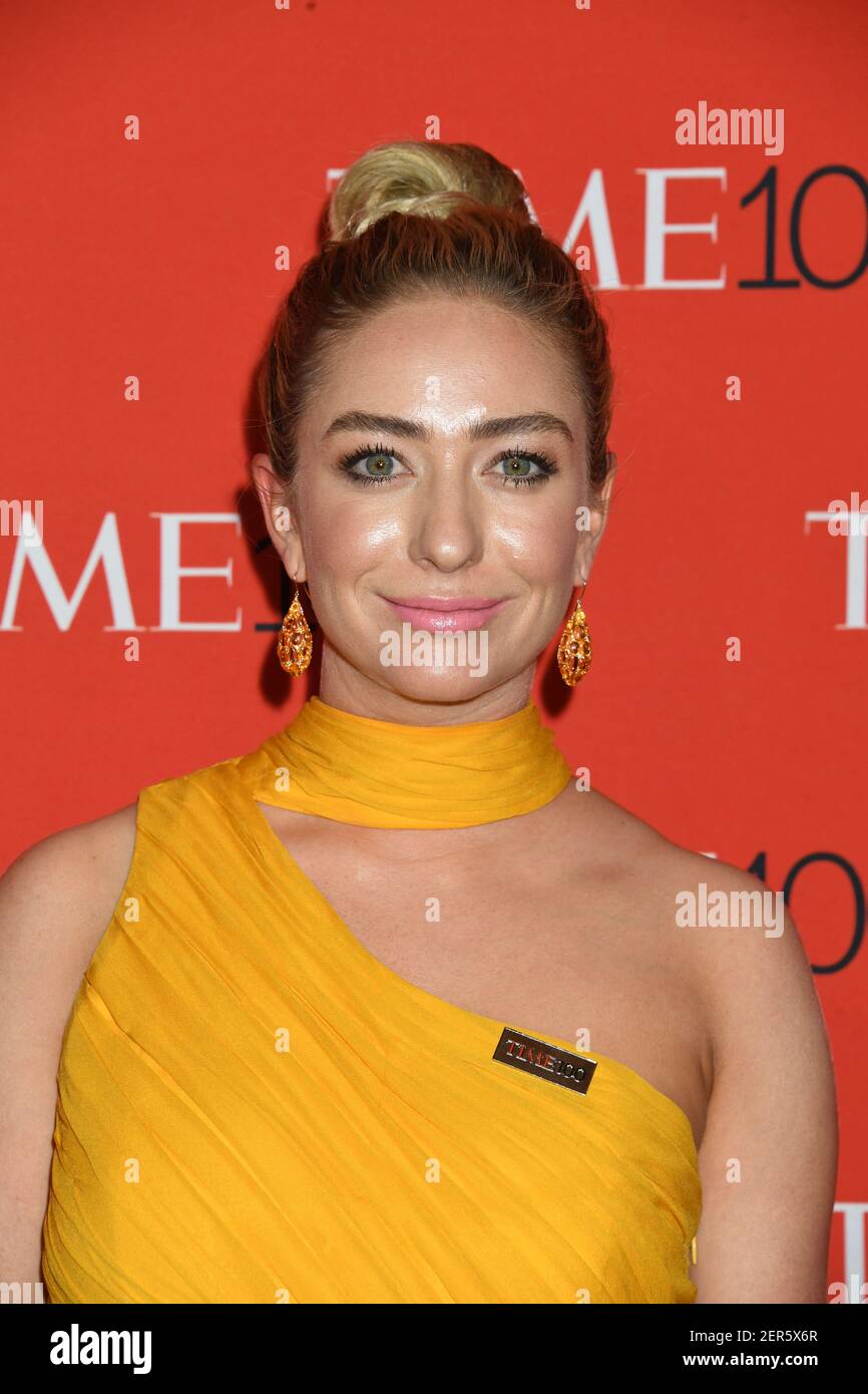 Bumble CEO Whitney Wolfe Herd arrives to the 2018 TIME 100 Gala, held ...