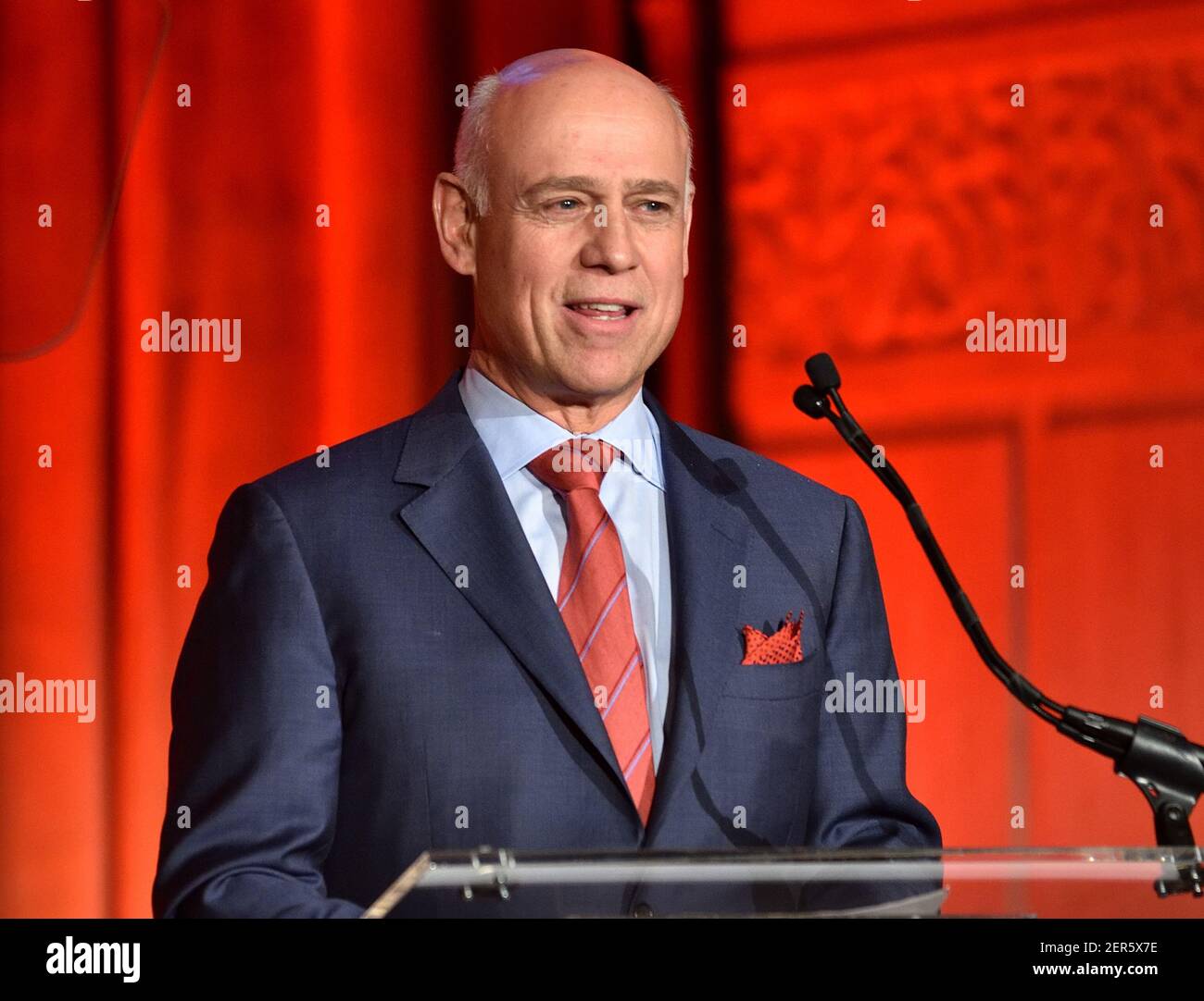 Right To Play USA chairman Mark Hantho speaks to the attendees at the ...