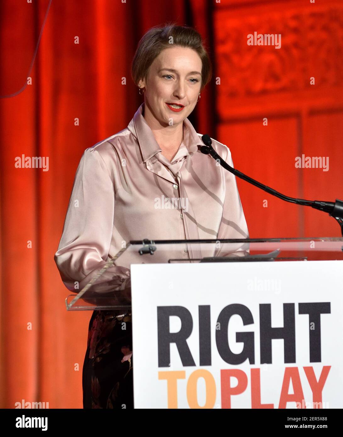 Right To Play regional director Niamh De Loughry speaks to the ...