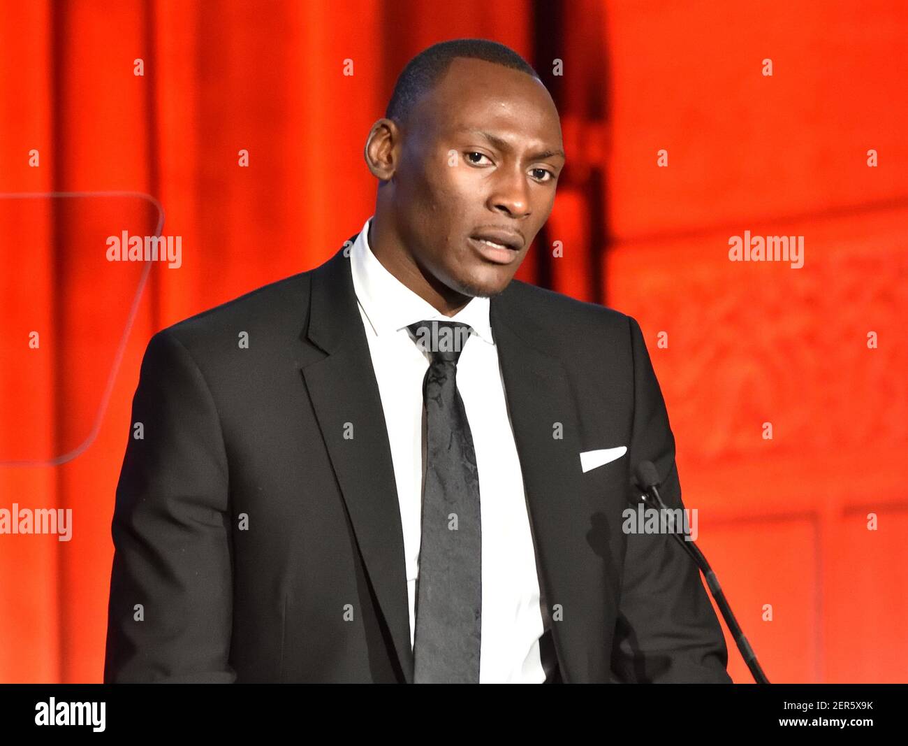 Right To Play Johann Koss Humanitarian Award honoree NBA player Bismack ...