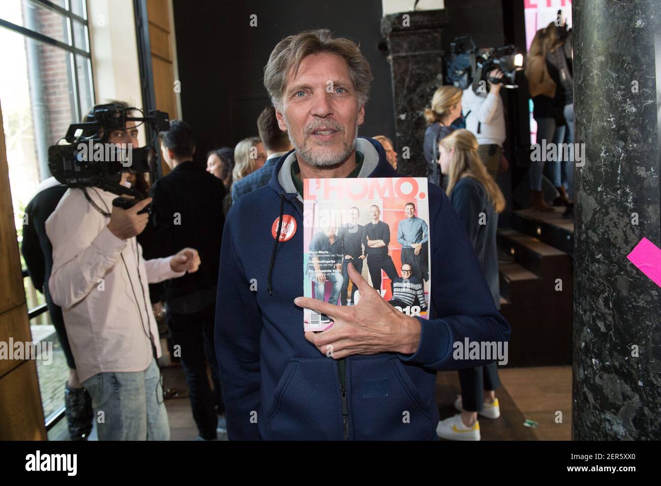 Erwin Olaf during the launch of the new issue of the LHOMO magazine in ...