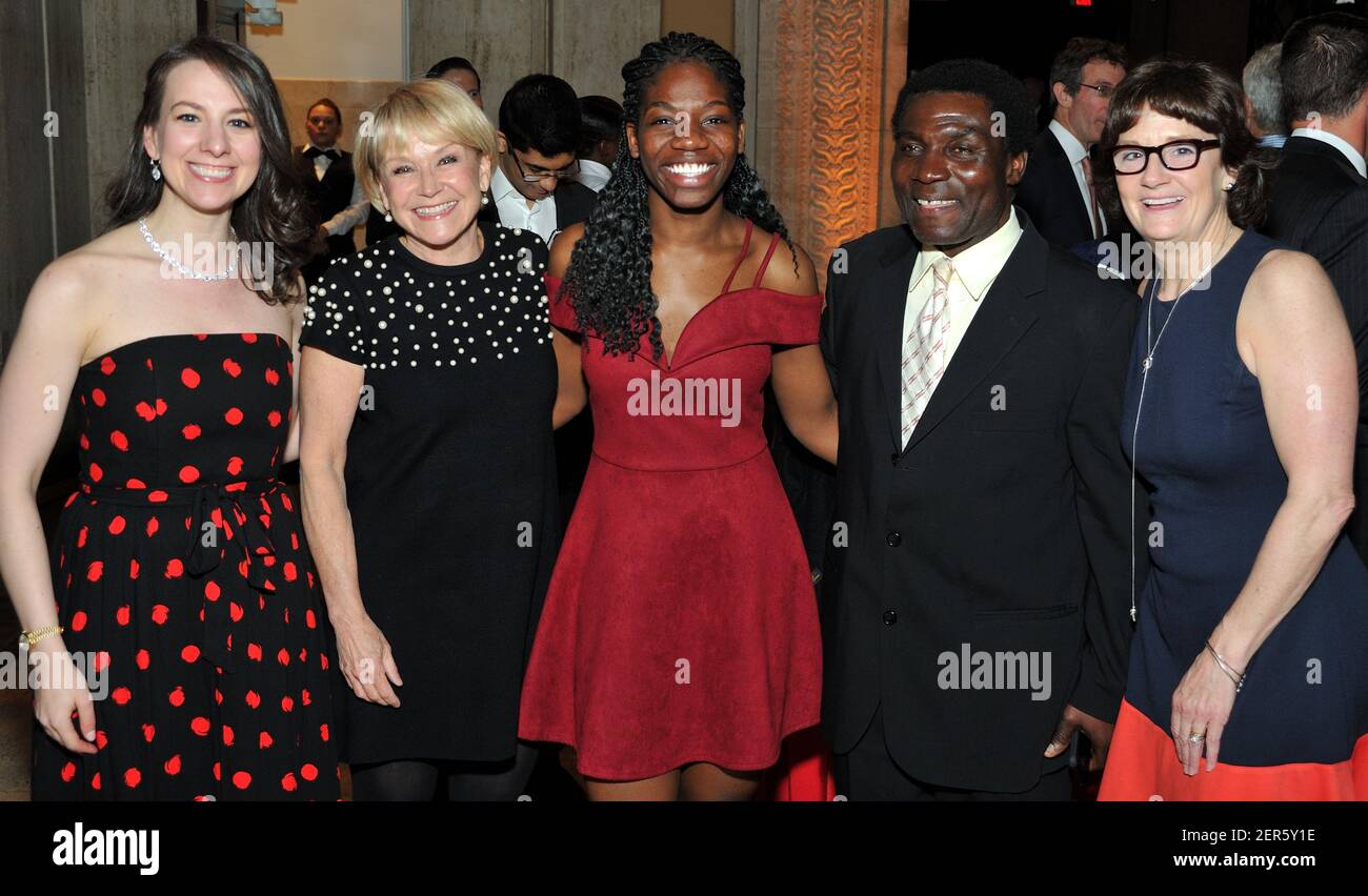 L-R: Olympic gold medalist Sarah Hughes, broadcaster Andrea Joyce ...