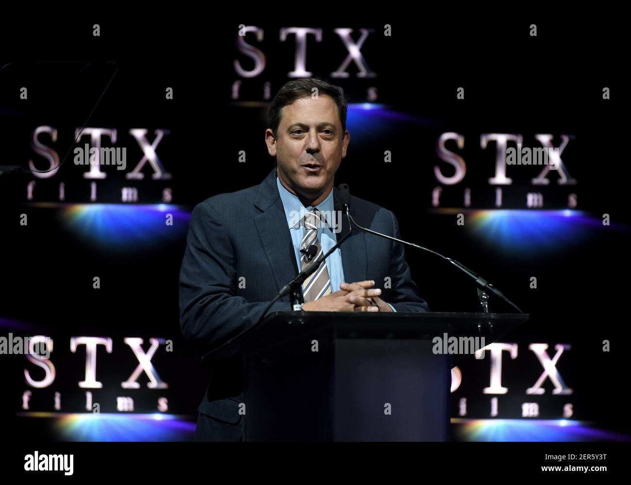 LAS VEGAS, NV - APRIL 24: Chairman of STXfilms Adam Fogelson onstage ...