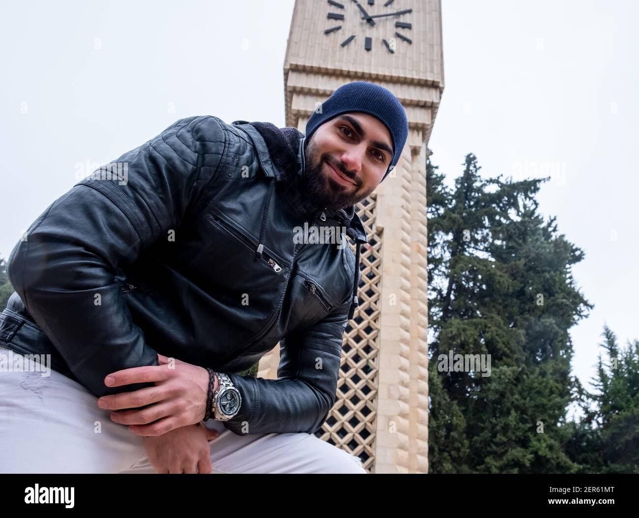 Happy muslim guy at university Stock Photo - Alamy