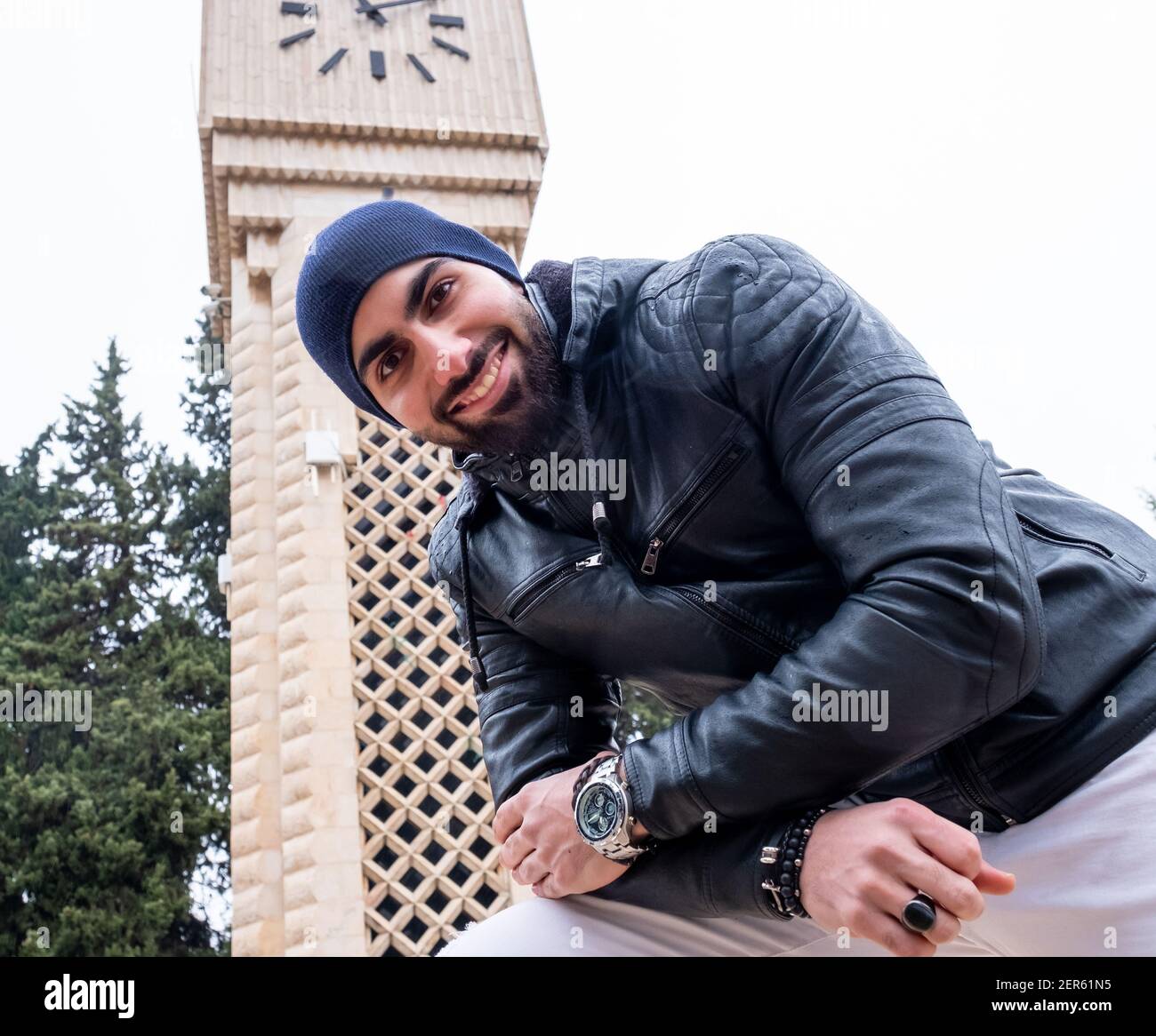 Happy muslim guy at university Stock Photo - Alamy