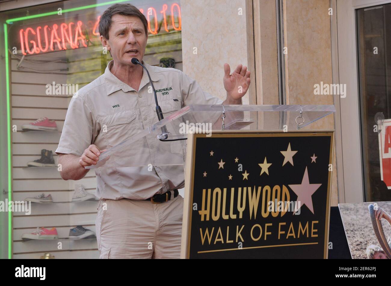 Wes Mannion at the Steve Irwin Posthumous Star On The Hollywood Walk Of ...