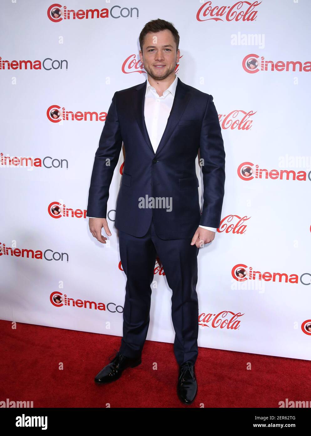 Aaron Egerton, recipient of Action Star of the Year Award, attends the ...