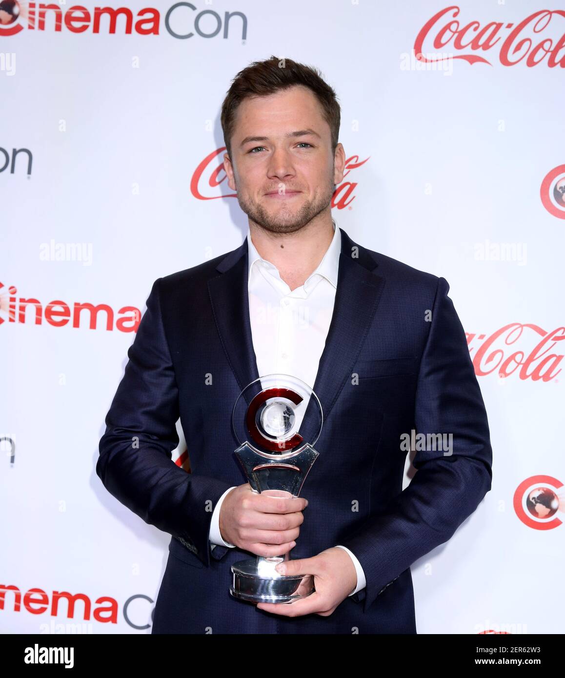 Aaron Egerton, recipient of Action Star of the Year Award, attends the ...