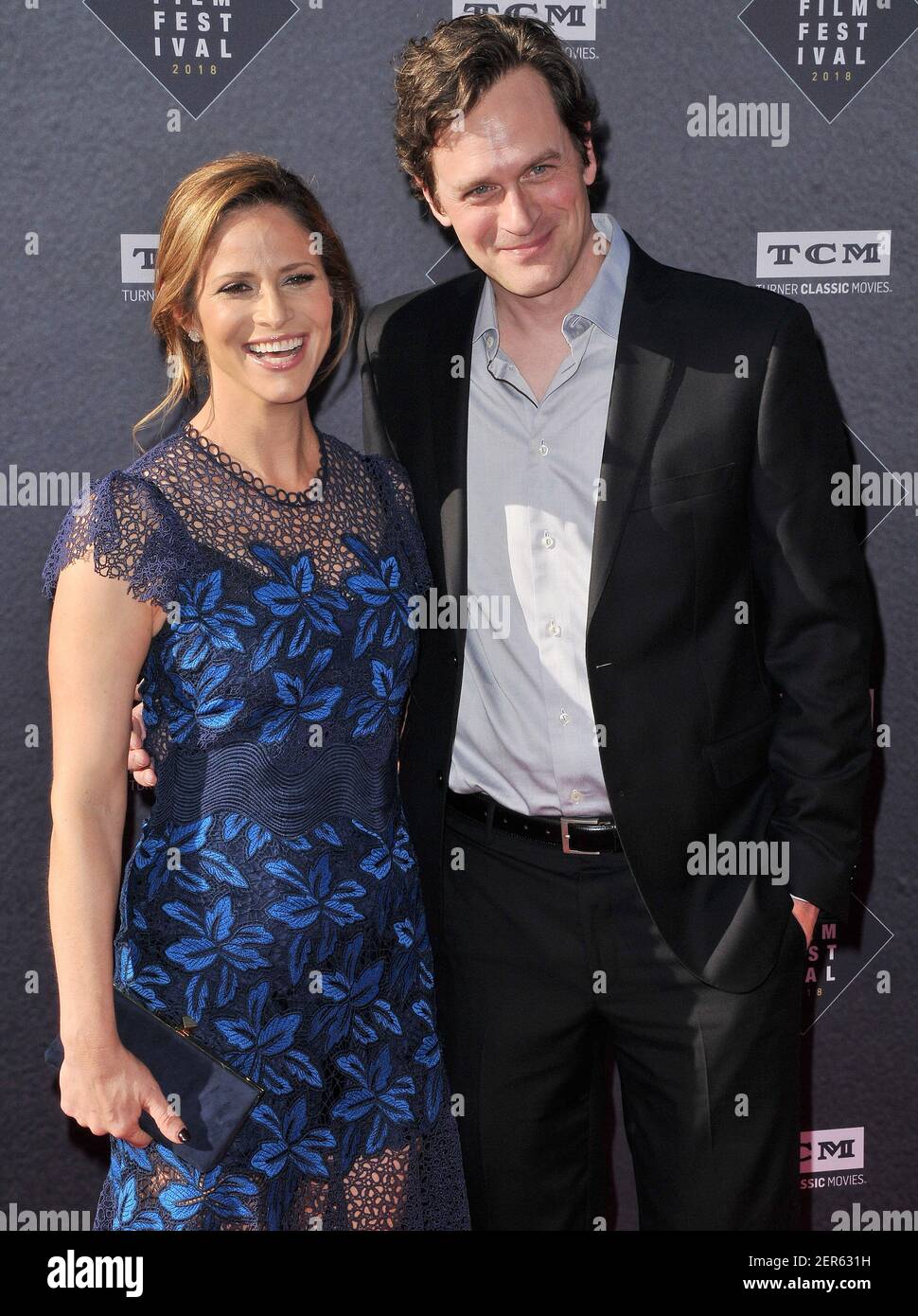 (L-R) Andrea Savage and Tom Everett Scott arrives at the 2018 TCM Classic Film Festival Opening ...
