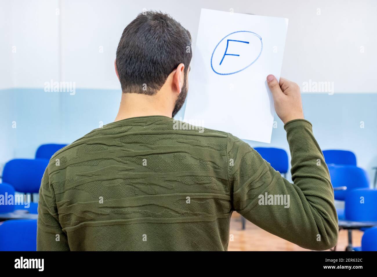 Arabic student getting his exam results Stock Photo - Alamy