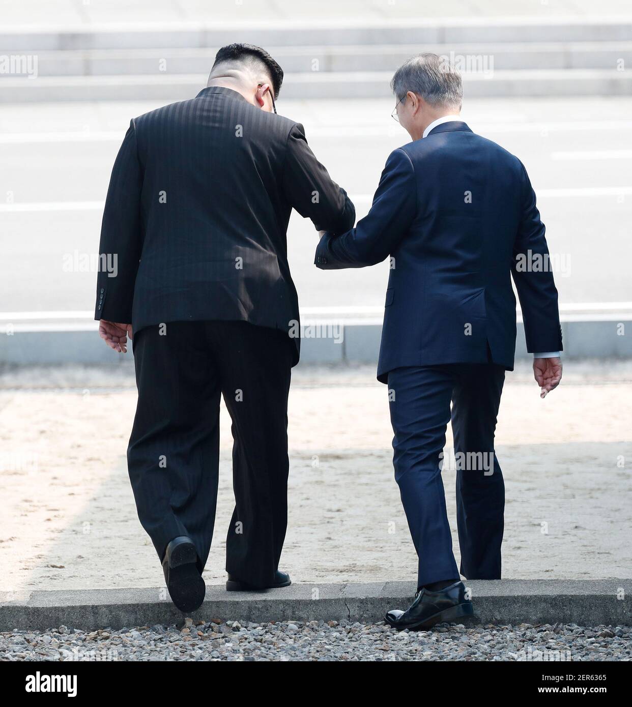 27 April 2018 - Panmunjom, South Korea : South Korean President Moon ...