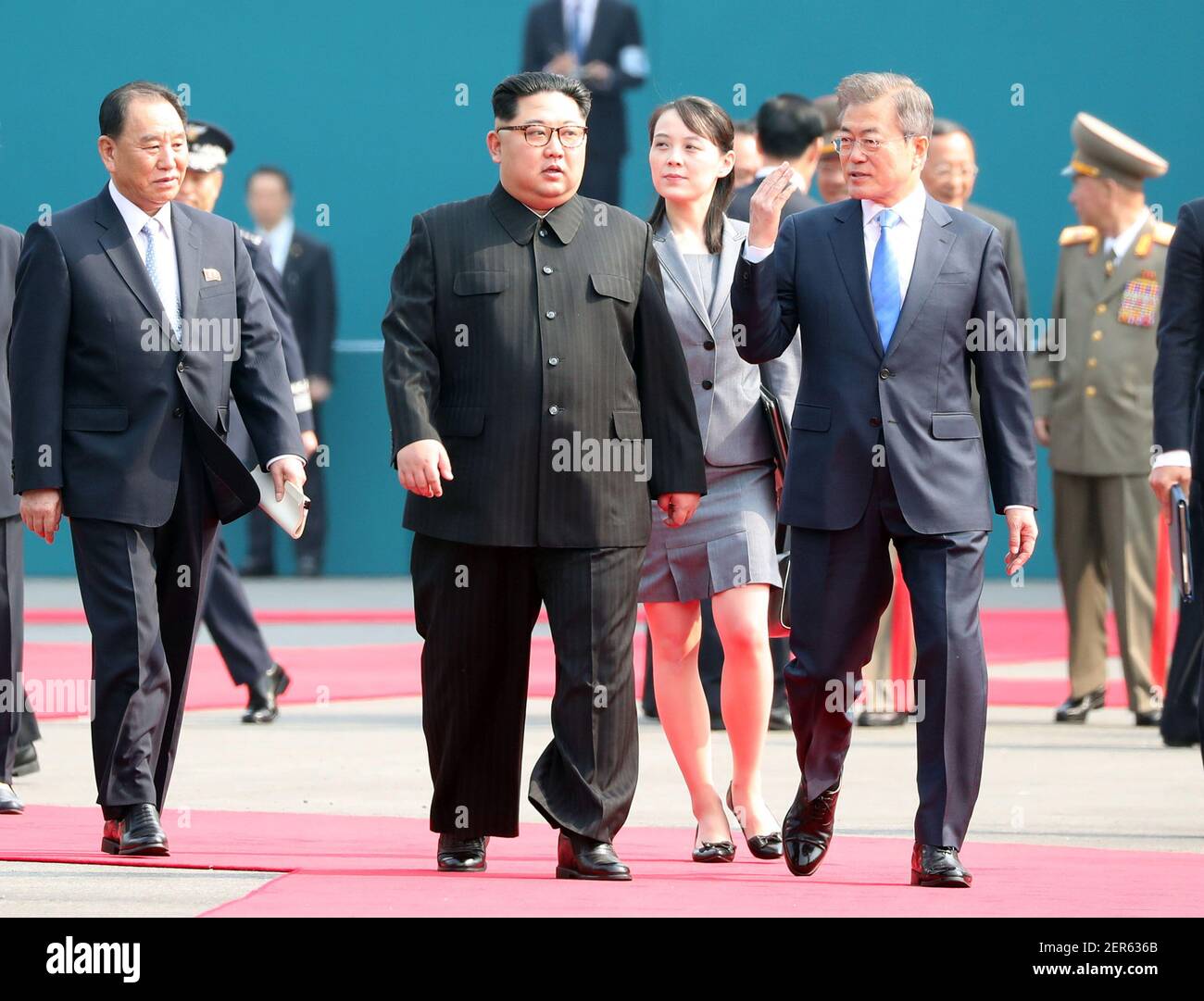 27 April 2018 - Panmunjom, South Korea : North Korean leader Kim Jong ...