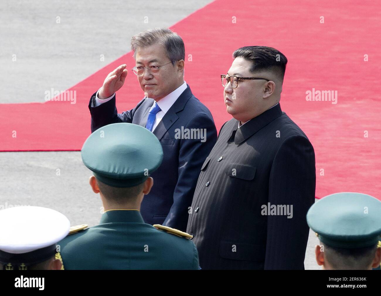 27 April 2018 - Panmunjom, South Korea : North Korean leader Kim Jong ...