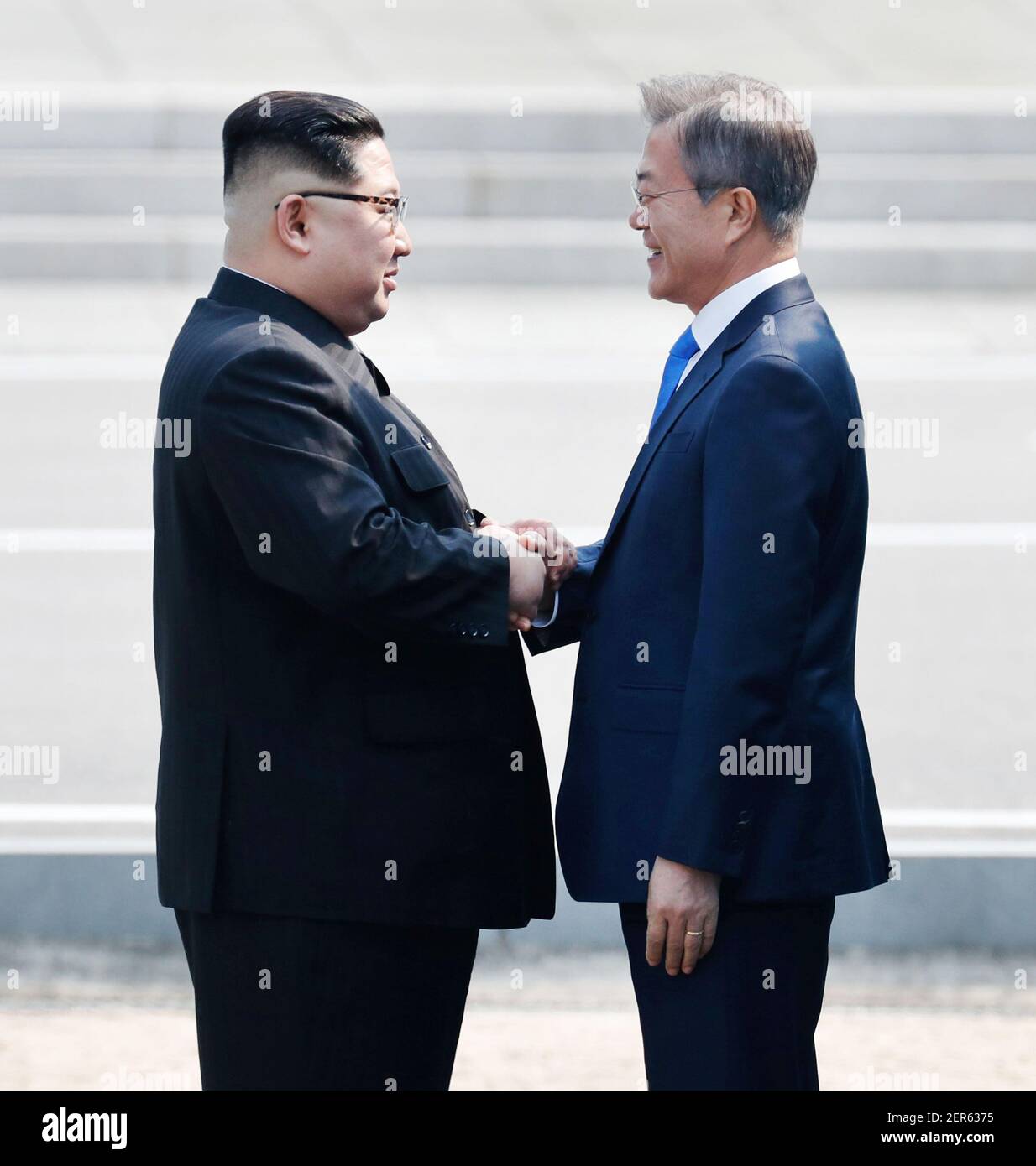 27 April 2018 - Panmunjom, South Korea : North Korean leader Kim Jong ...
