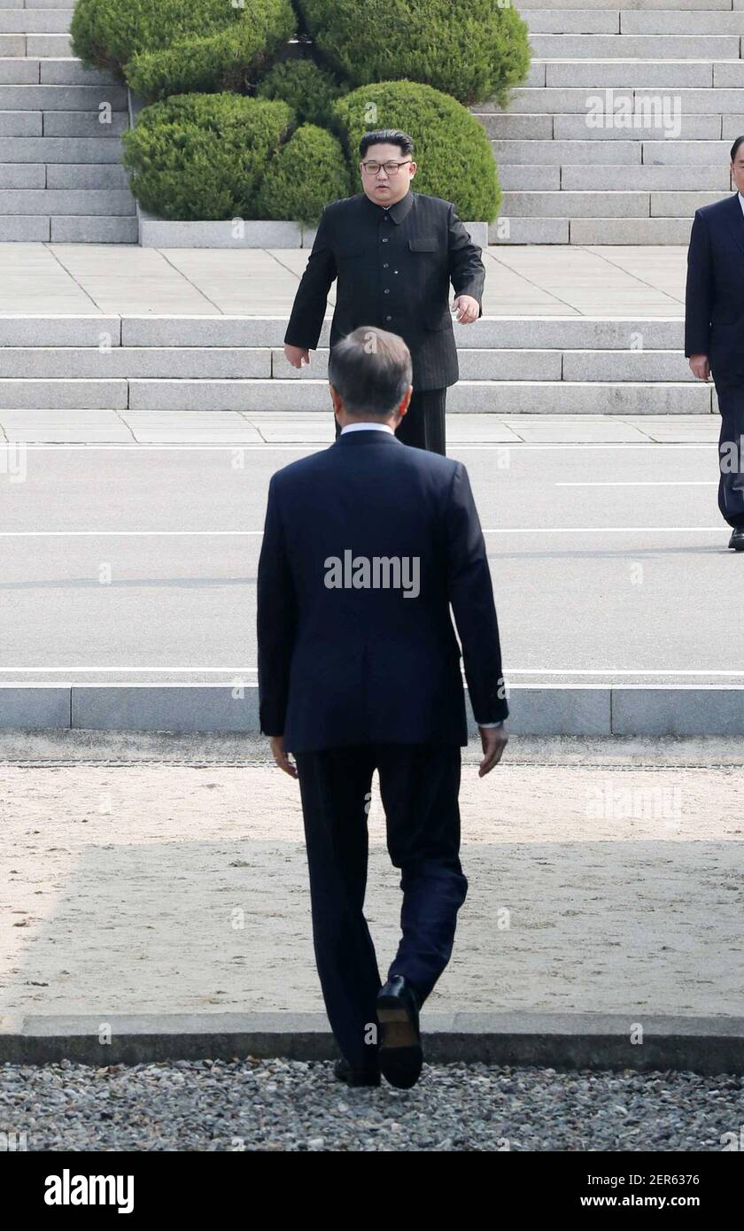 27 April 2018 - Panmunjom, South Korea : North Korean leader Kim Jong ...