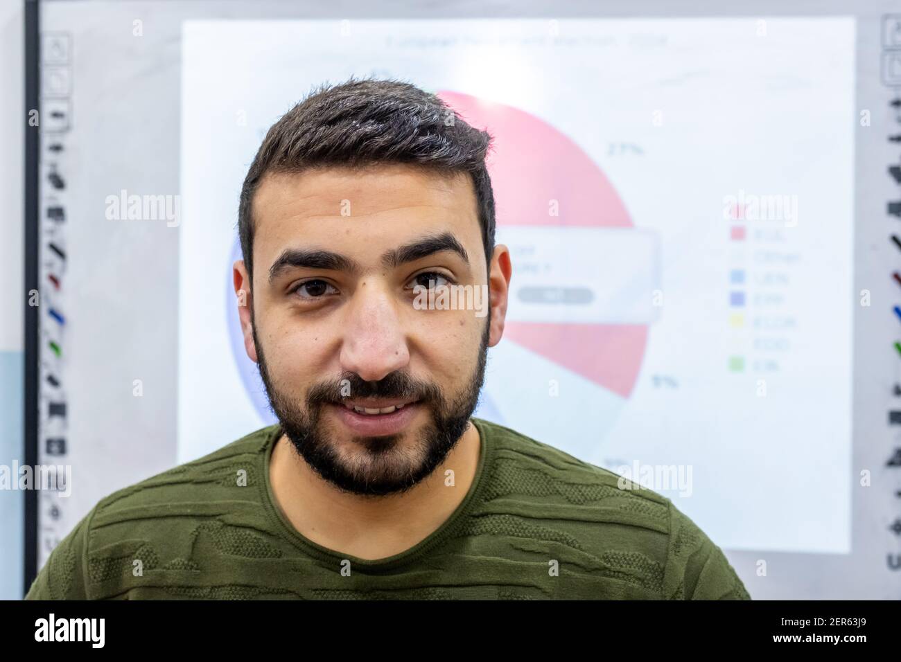 Happy arabic muslim guy at campus Stock Photo - Alamy