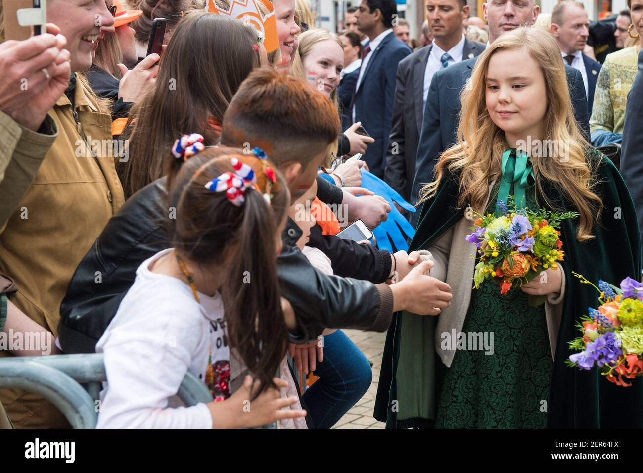 Princess Ariane celebrating King Willem-Alexander's 51st birthday and 5 ...