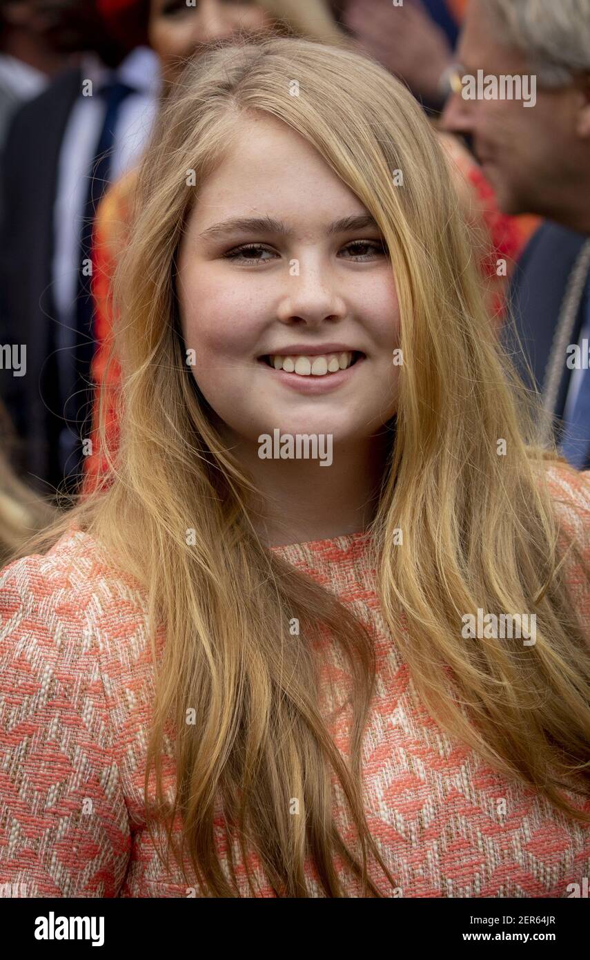 Princess Amalia celebrating King Willem-Alexander's 51st birthday and 5 ...