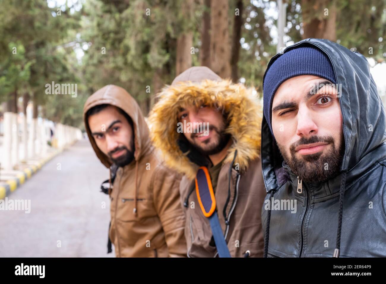 Happy arabic muslim friends enjoying life at university Stock Photo - Alamy