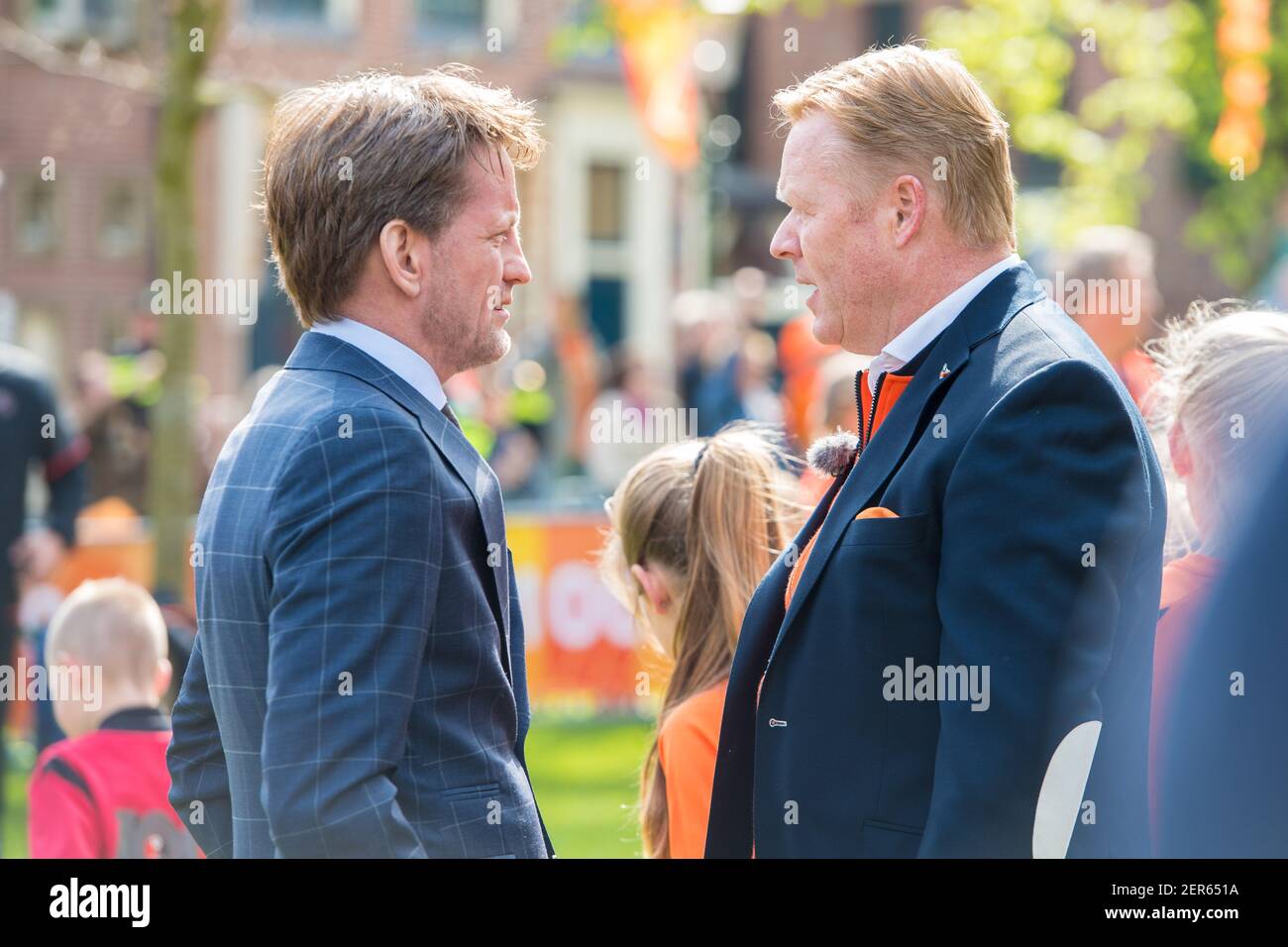 Prince Pieter-Christiaan and Ronald Koeman celebrating King Willem ...