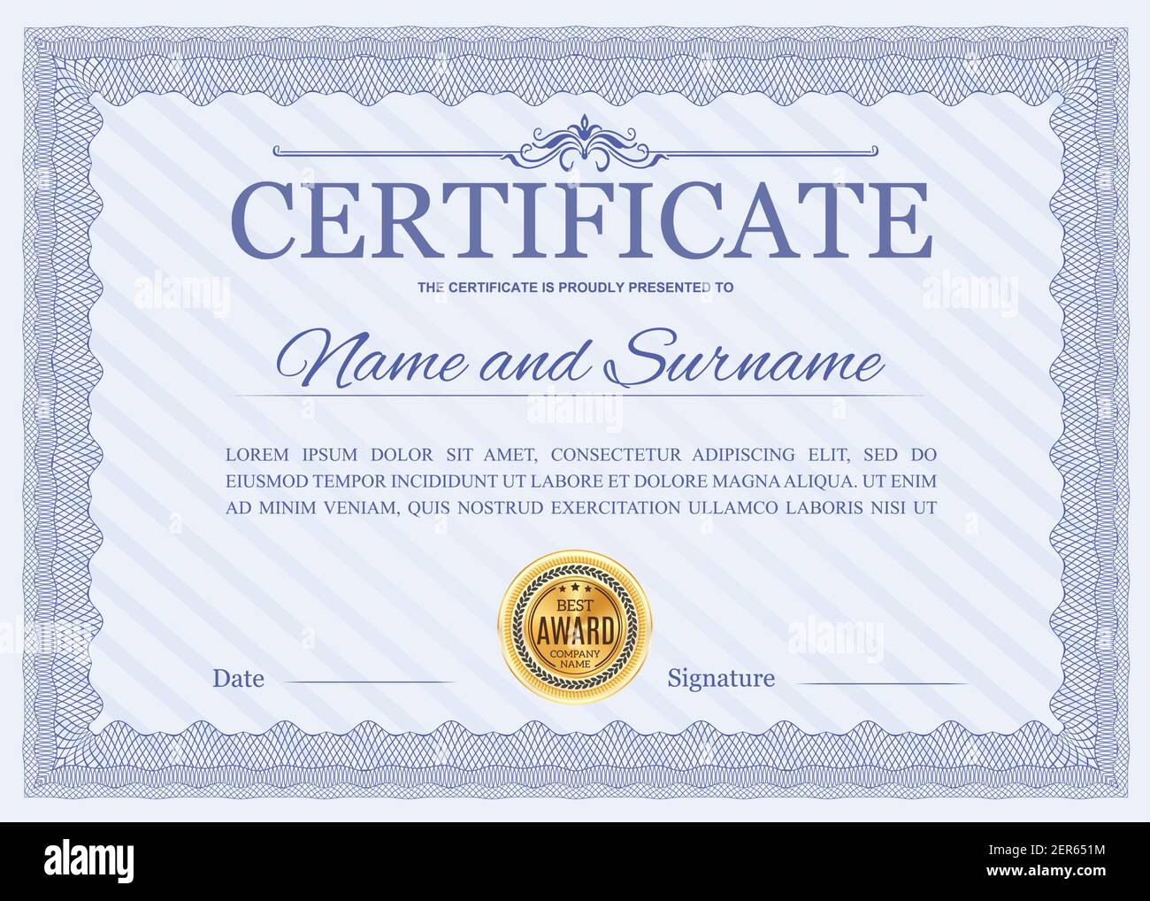 Certificate Of Participation Borders