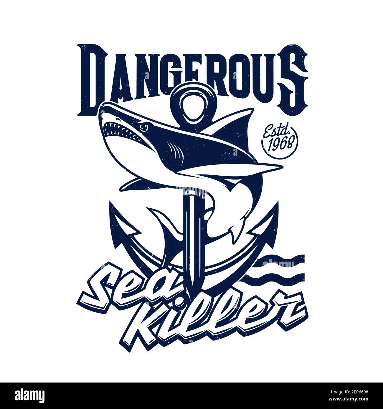 Shark fishing camp Stock Vector Images - Alamy