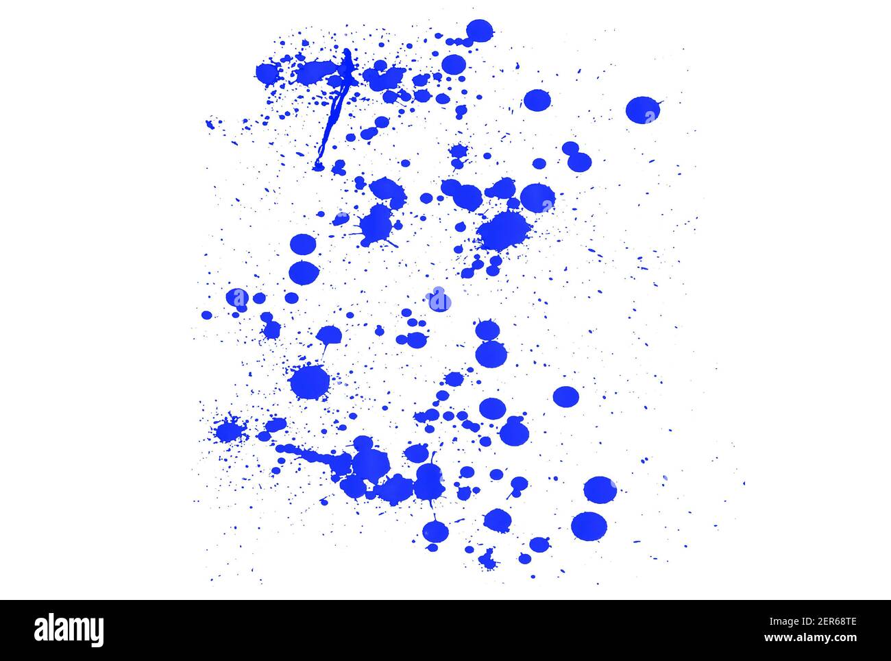 Blue paint drops brush hi-res stock photography and images - Alamy