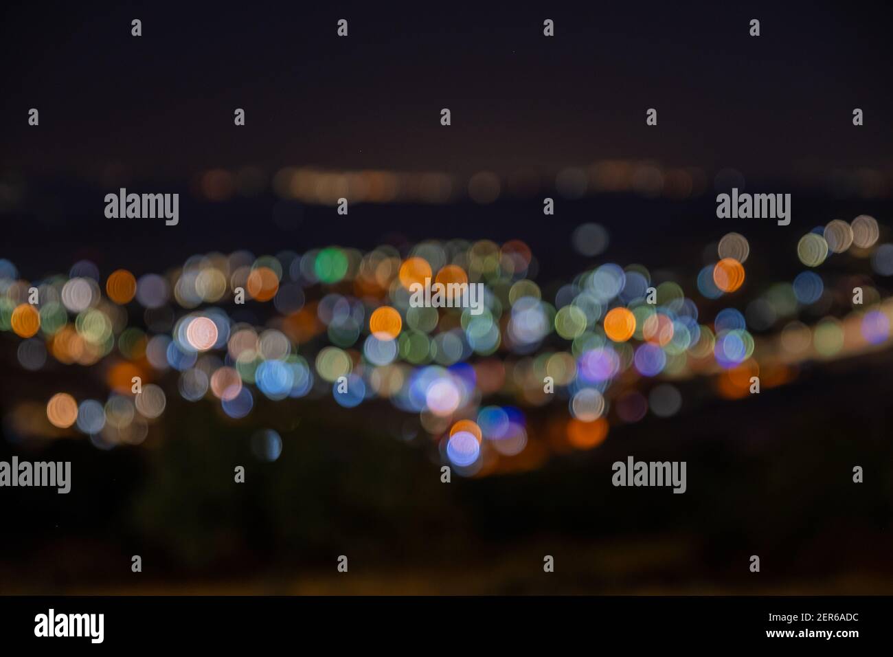 Blurred car lights with long exposure Stock Photo - Alamy