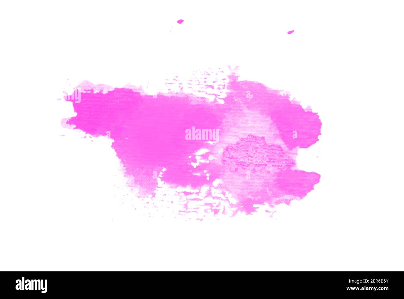 Pink paint blot isolated on white backdrop Stock Photo - Alamy