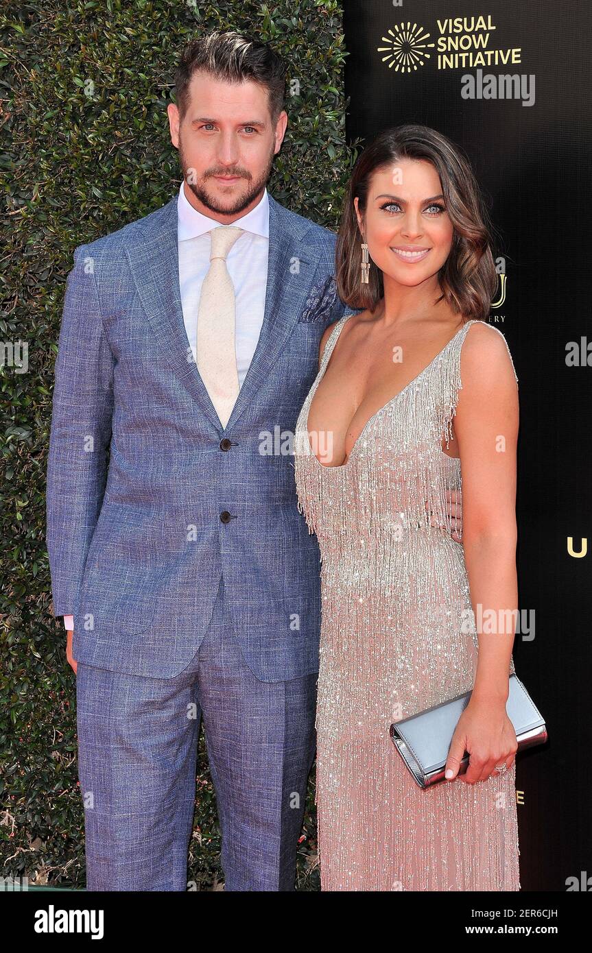 Nadia Bjorlin and Grant Turnbull at the 2018 Daytime Emmy Awards held ...