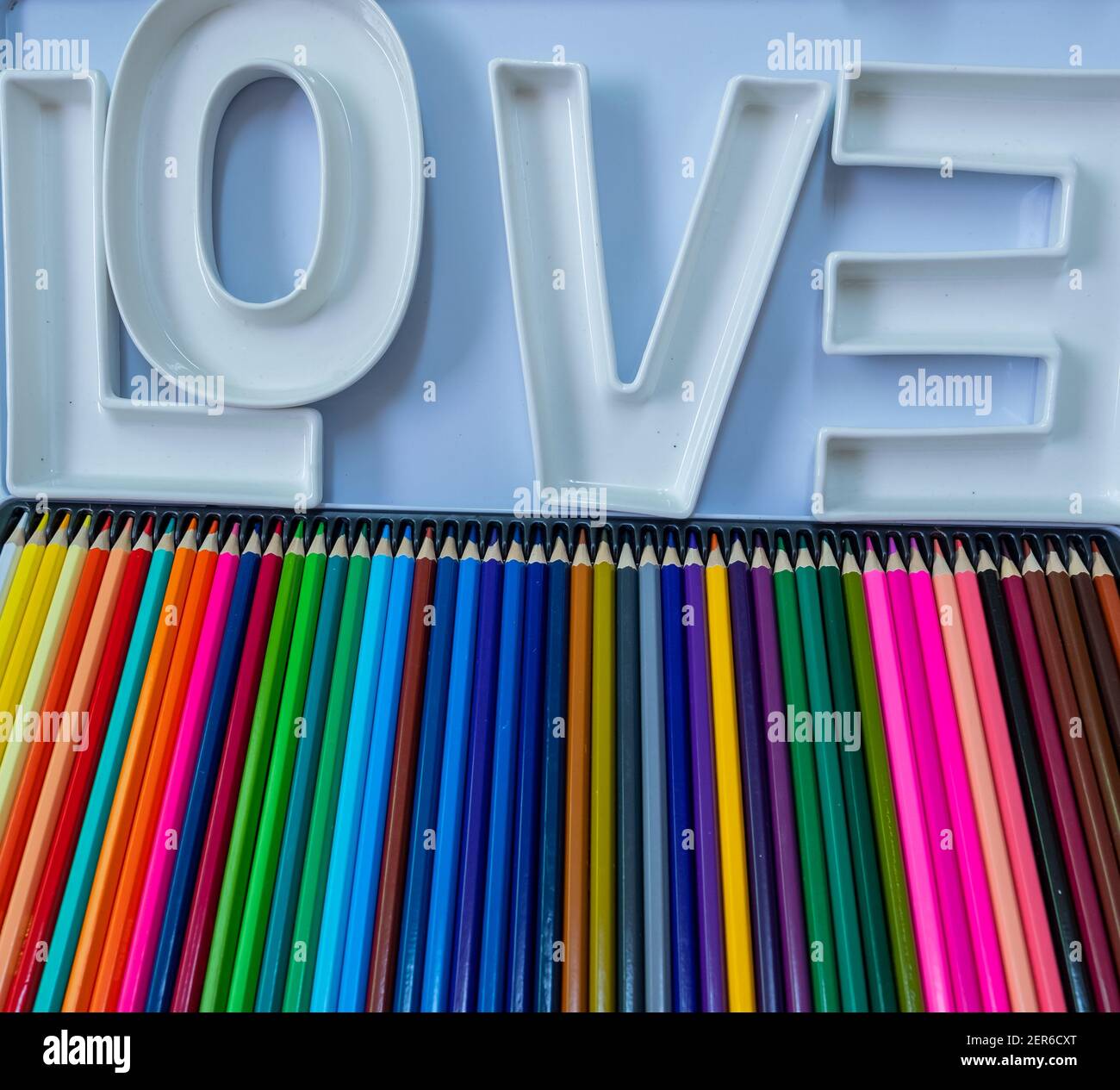 Multicolor collection sorted in a nice way Stock Photo - Alamy