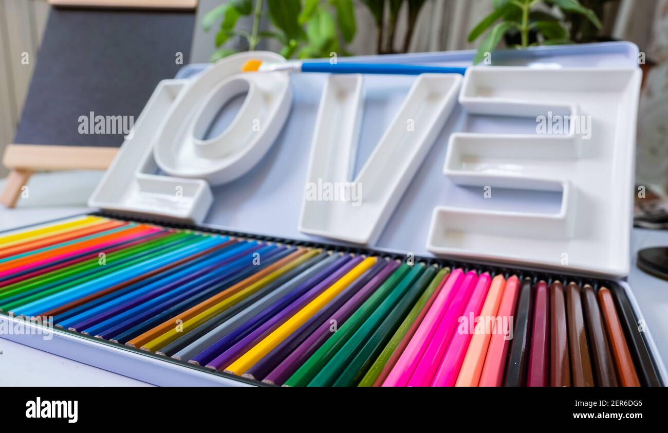 Multicolor collection sorted in a nice way Stock Photo - Alamy