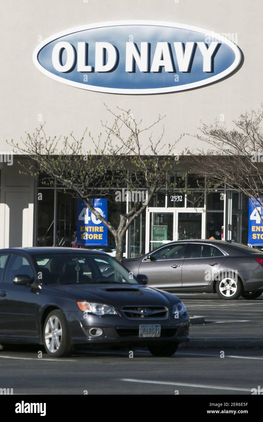 A logo sign outside of a Old Navy retail store in Annapolis, Maryland ...