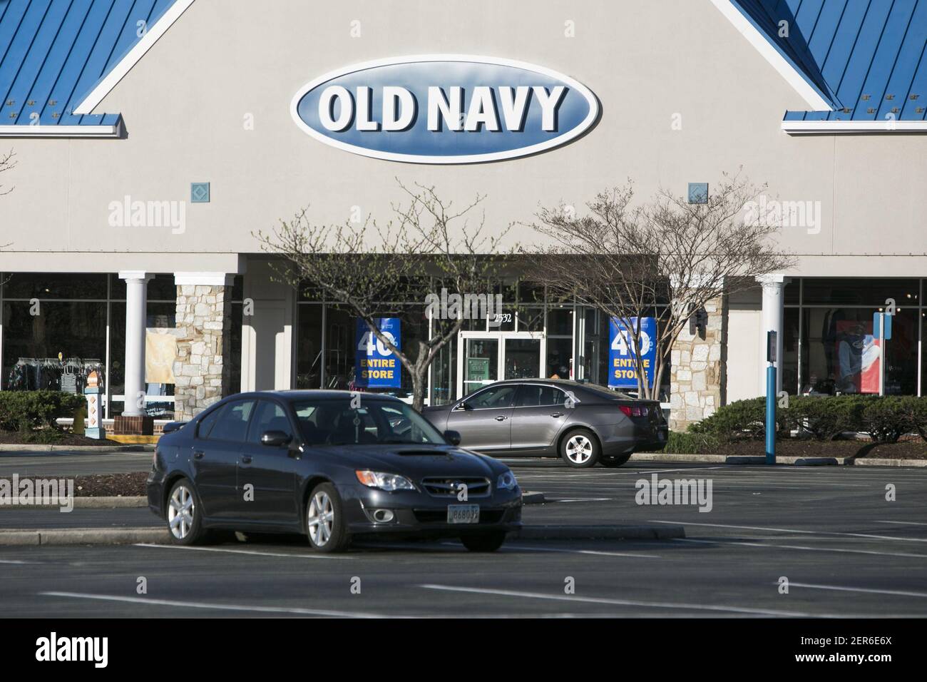 A logo sign outside of a Old Navy retail store in Annapolis, Maryland ...
