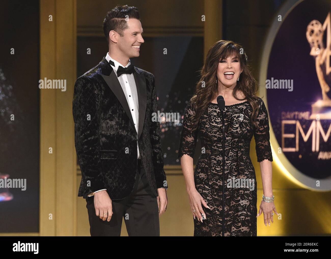 PASADENA, CA - APRIL 29: David Osmond and Marie Osmond at the 45th ...