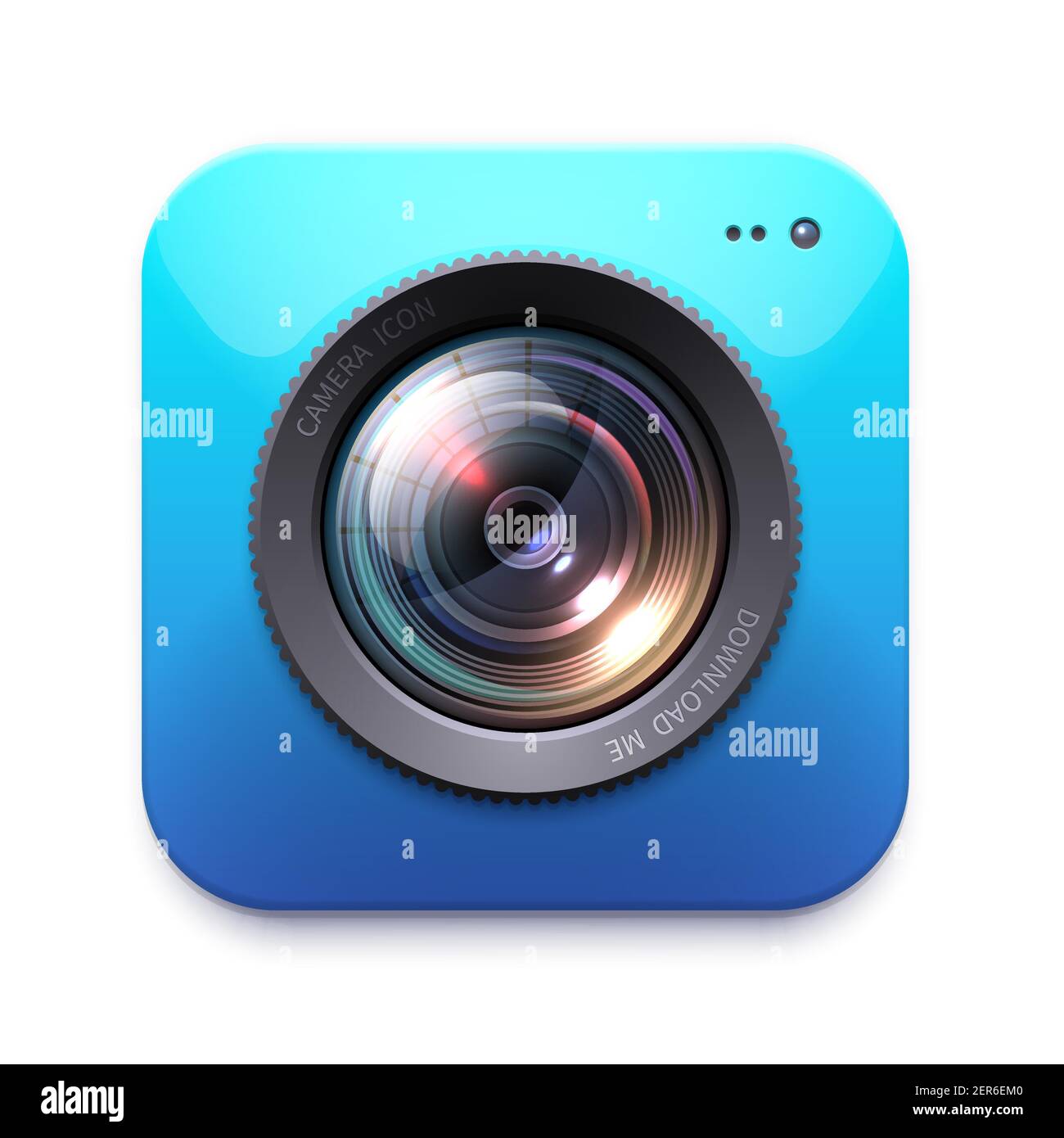 Photo or video camera icon, isolated vector photographer equipment ...