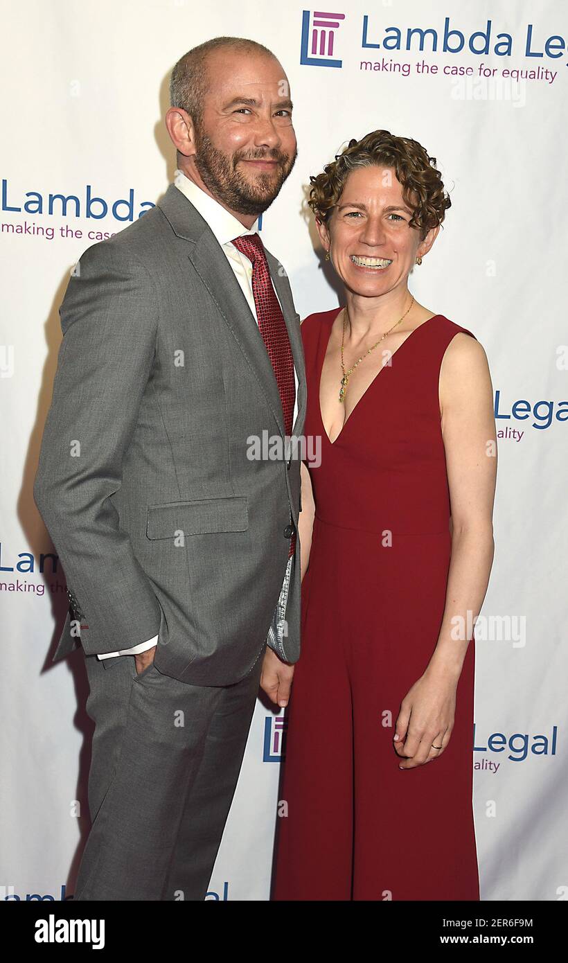 Seth Marnin and Lambda Legal CEO Rachel Tiven attends Lambda Legal 2018 ...