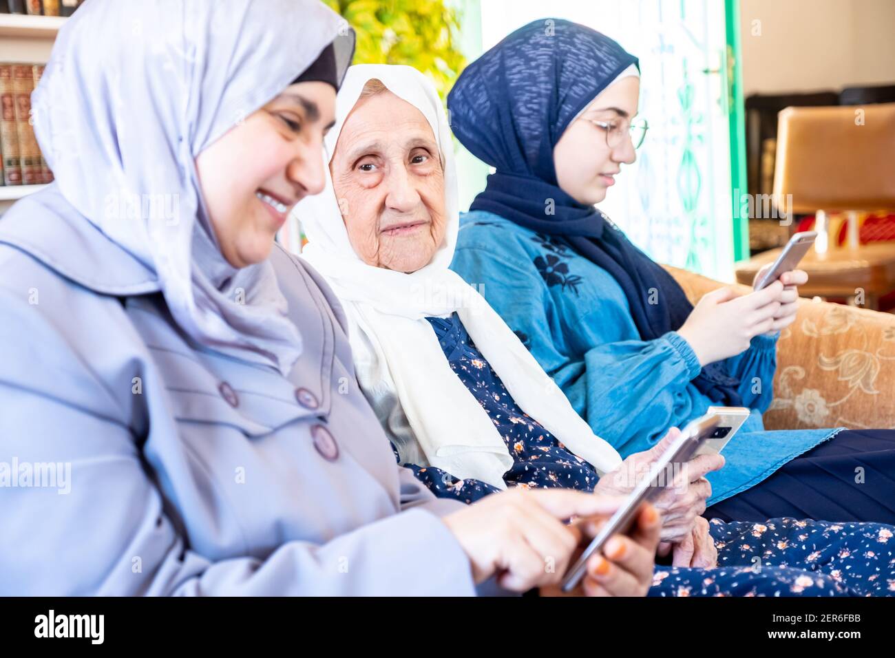 Arab women laugh not man hi-res stock photography and images - Alamy