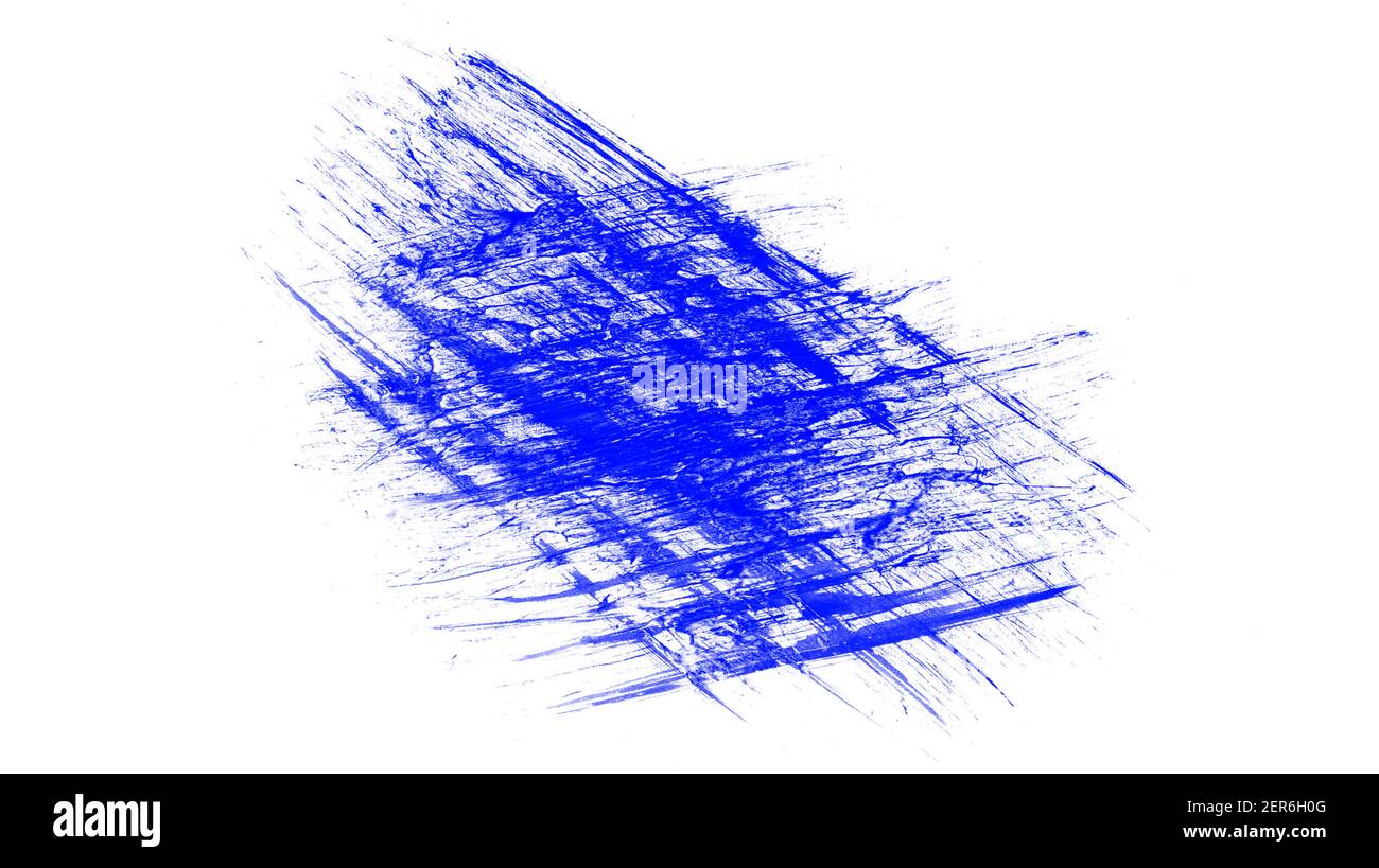 Abstract blue paint strokes brush for painting Stock Photo - Alamy