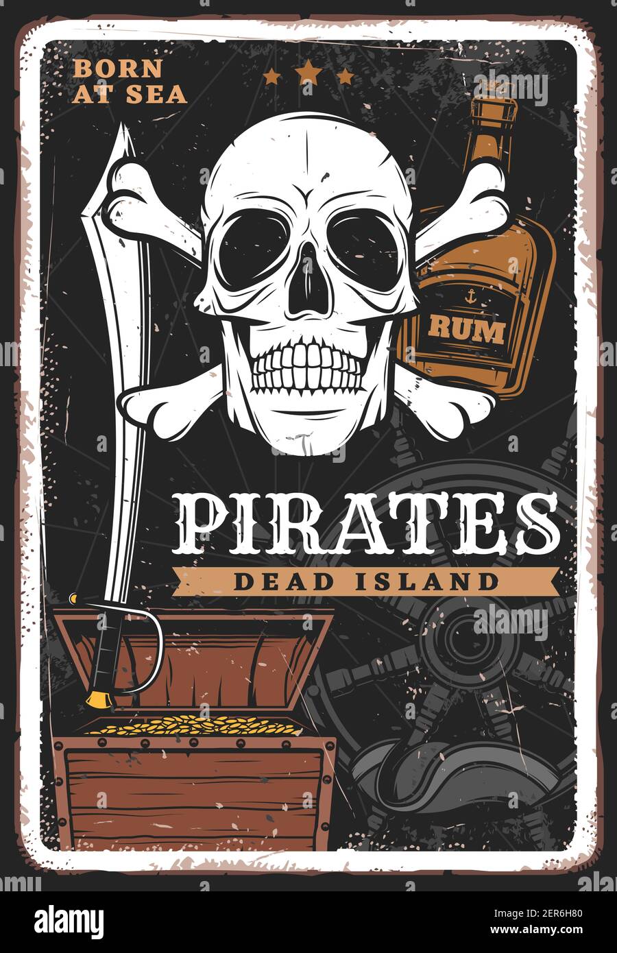 Vintage Piratenposter